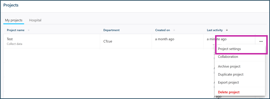 How do I change the general information (title, description, department ...